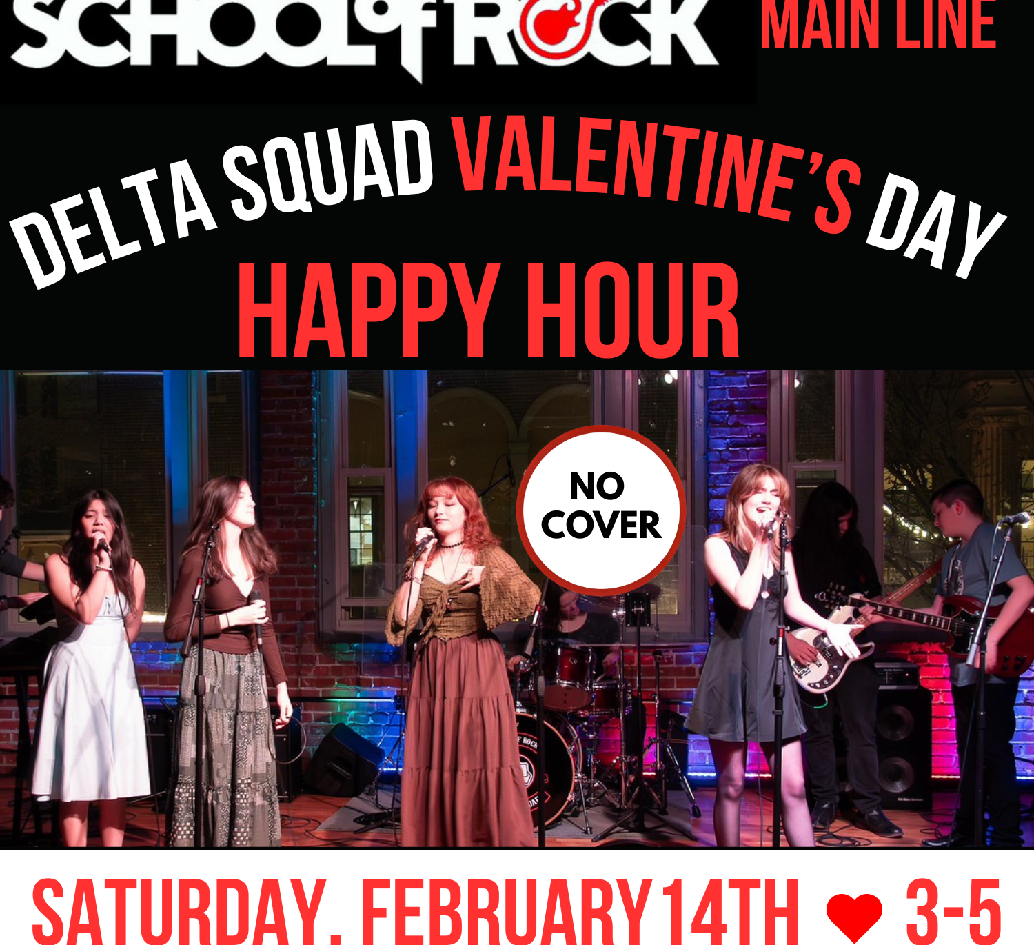 Delta Squad Valentine's Day Happy Hour 3-5pm