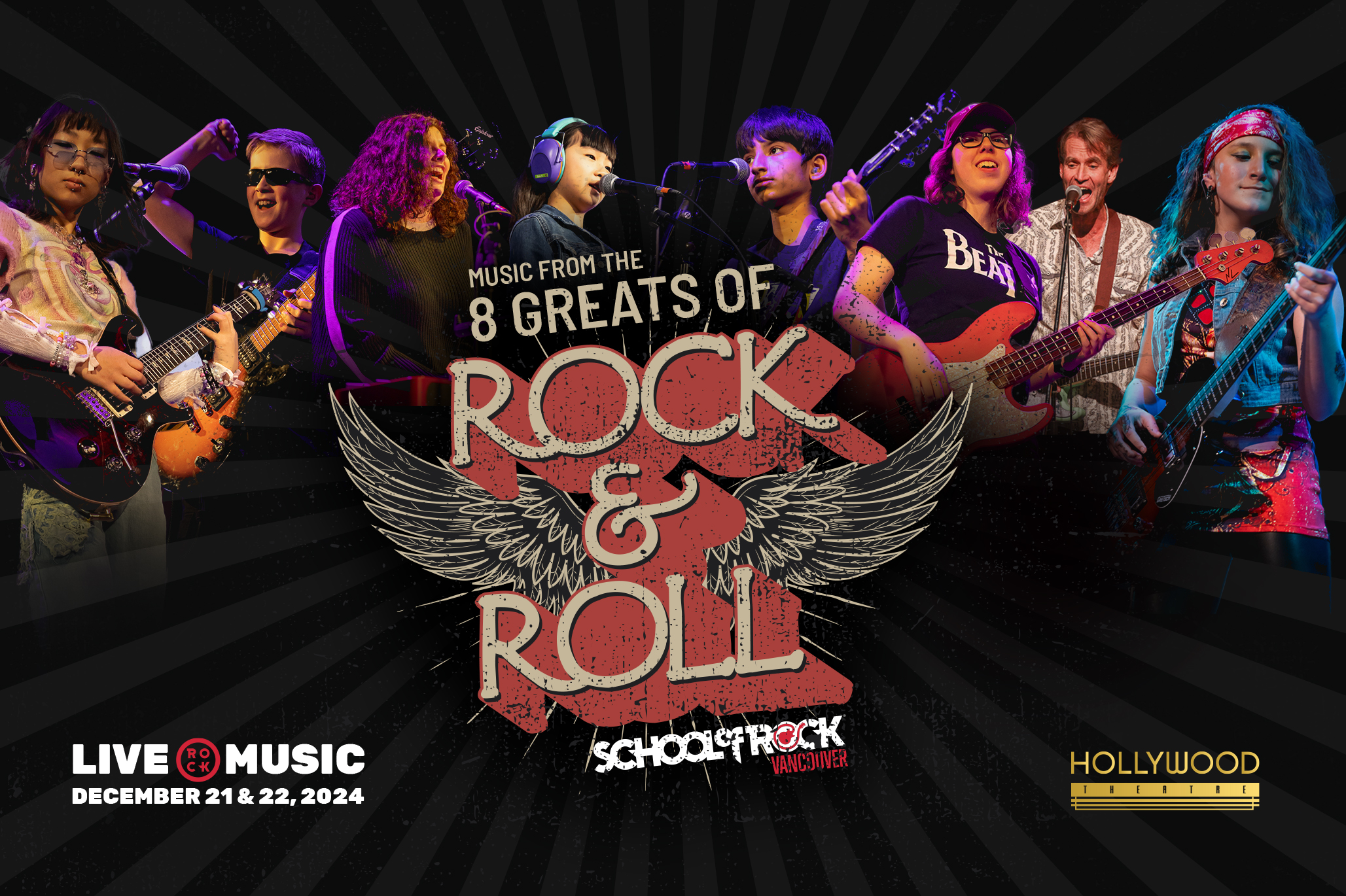 8 Greats of Rock n Roll Show! School of Rock Vancouver