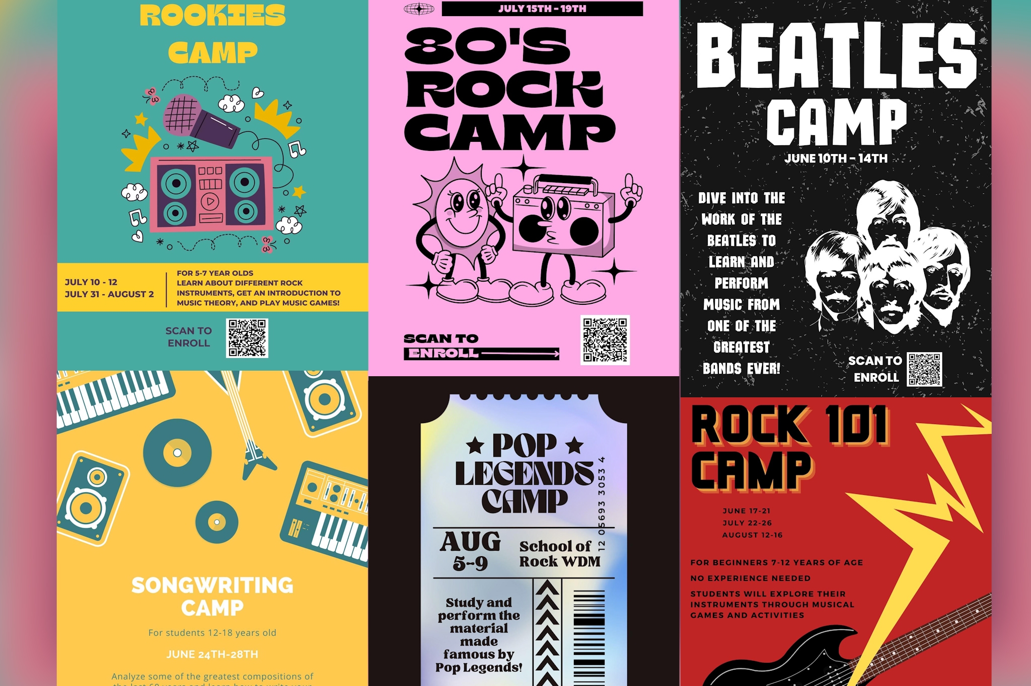 SPEND YOUR SUMMER AT SCHOOL OF ROCK
