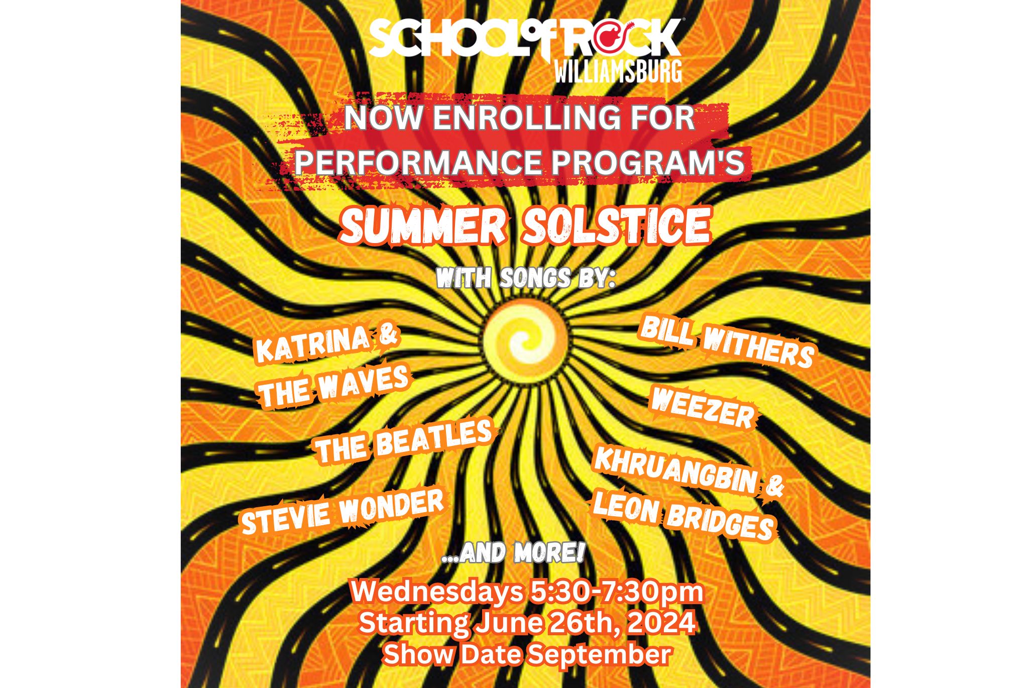 Enroll in one of our awesome music programs