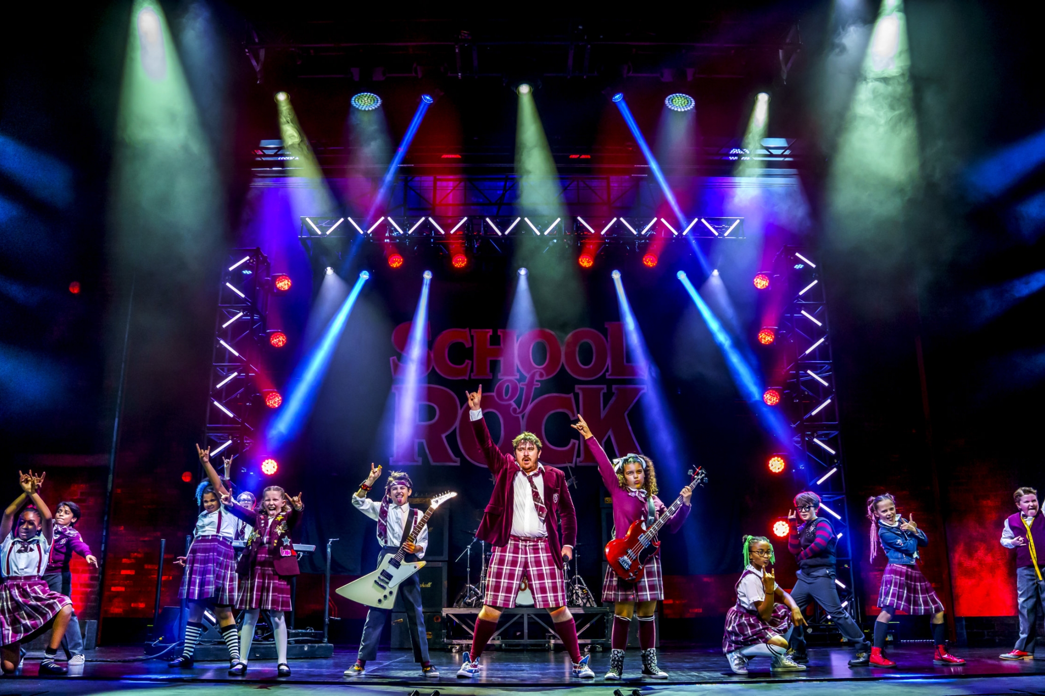 Student performs in production of "School of Rock the Musical"