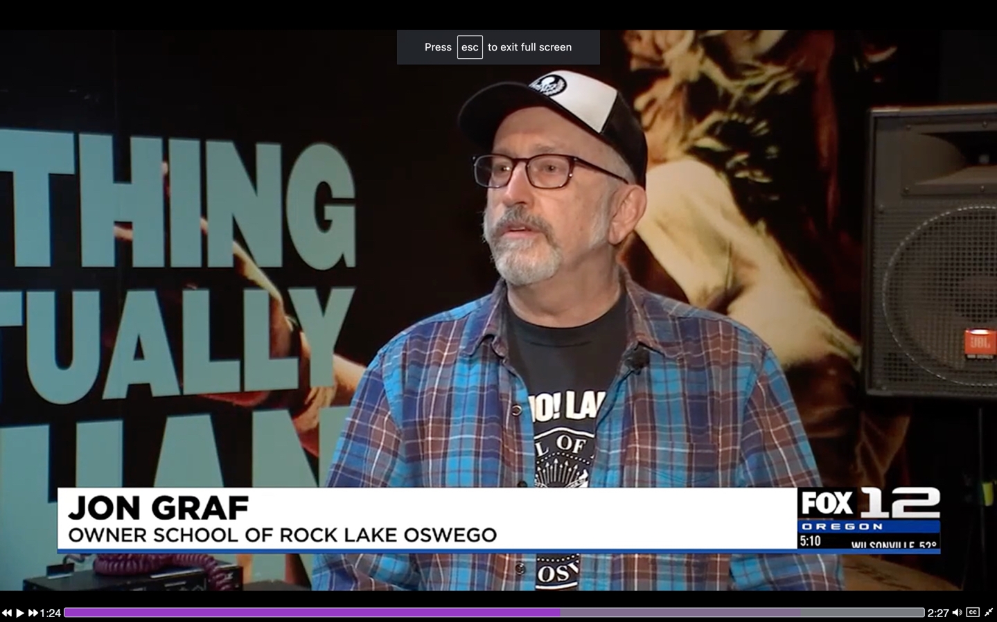 School of Rock Lake Oswego featured on KPTV Fox 12 Oregon
