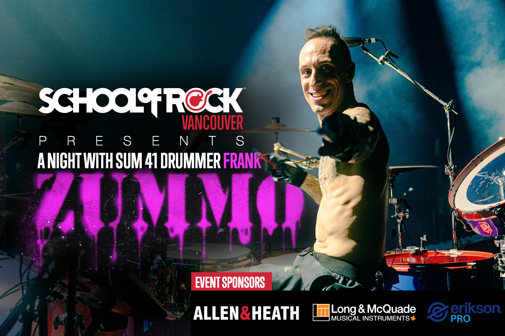 A Night With Frank Zummo From SUM 41 & School of Rock Vancouver